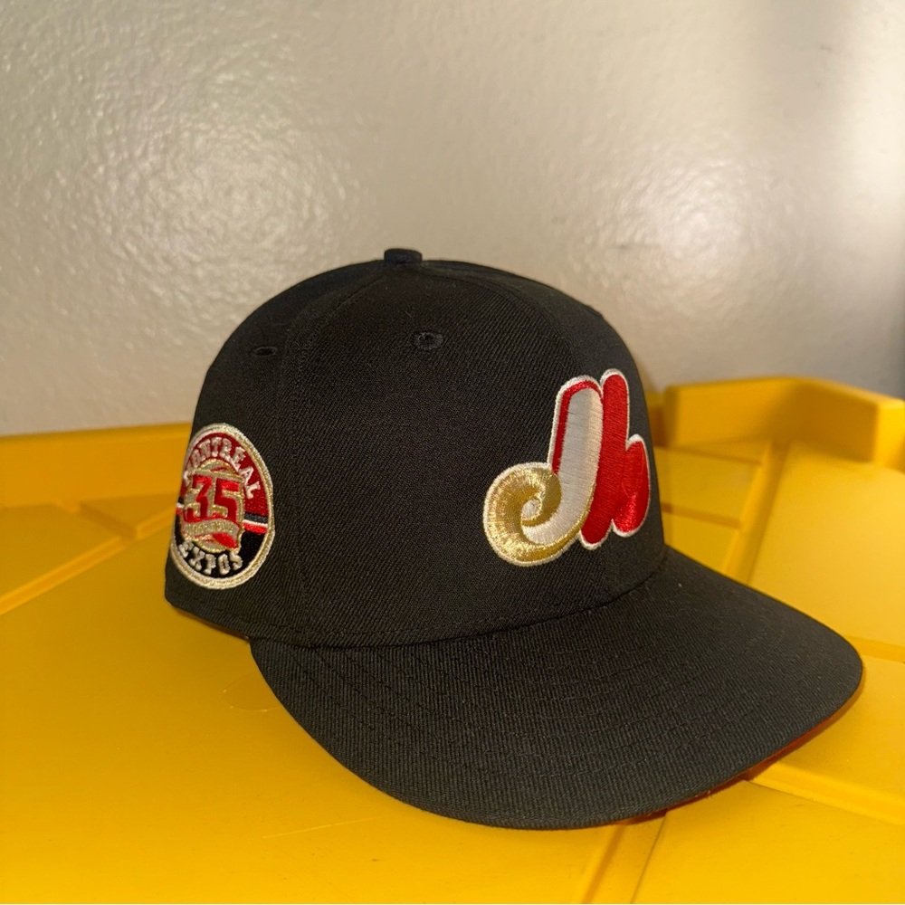 New Era Black 59fifty Fitted Cap Black Montreal Expos - Gem